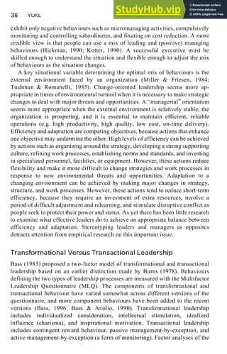 An Evaluative Essay On Current Conceptions Of Effective Leadership | PDF