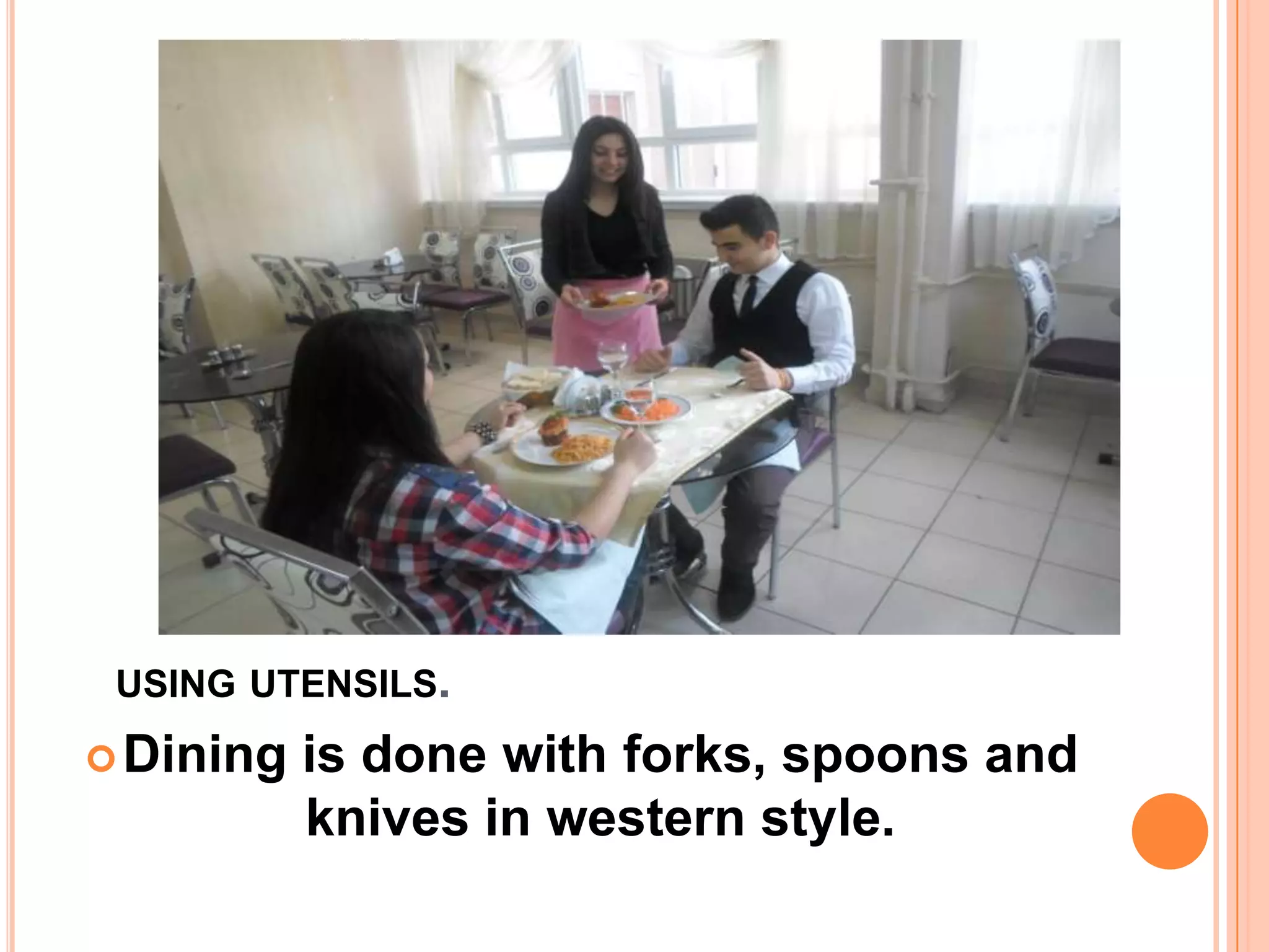 An evening out,table manners and rules | PPTX