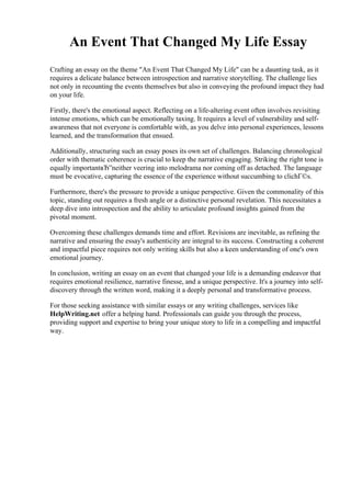 An Event That Changed My Life Essay.pdf