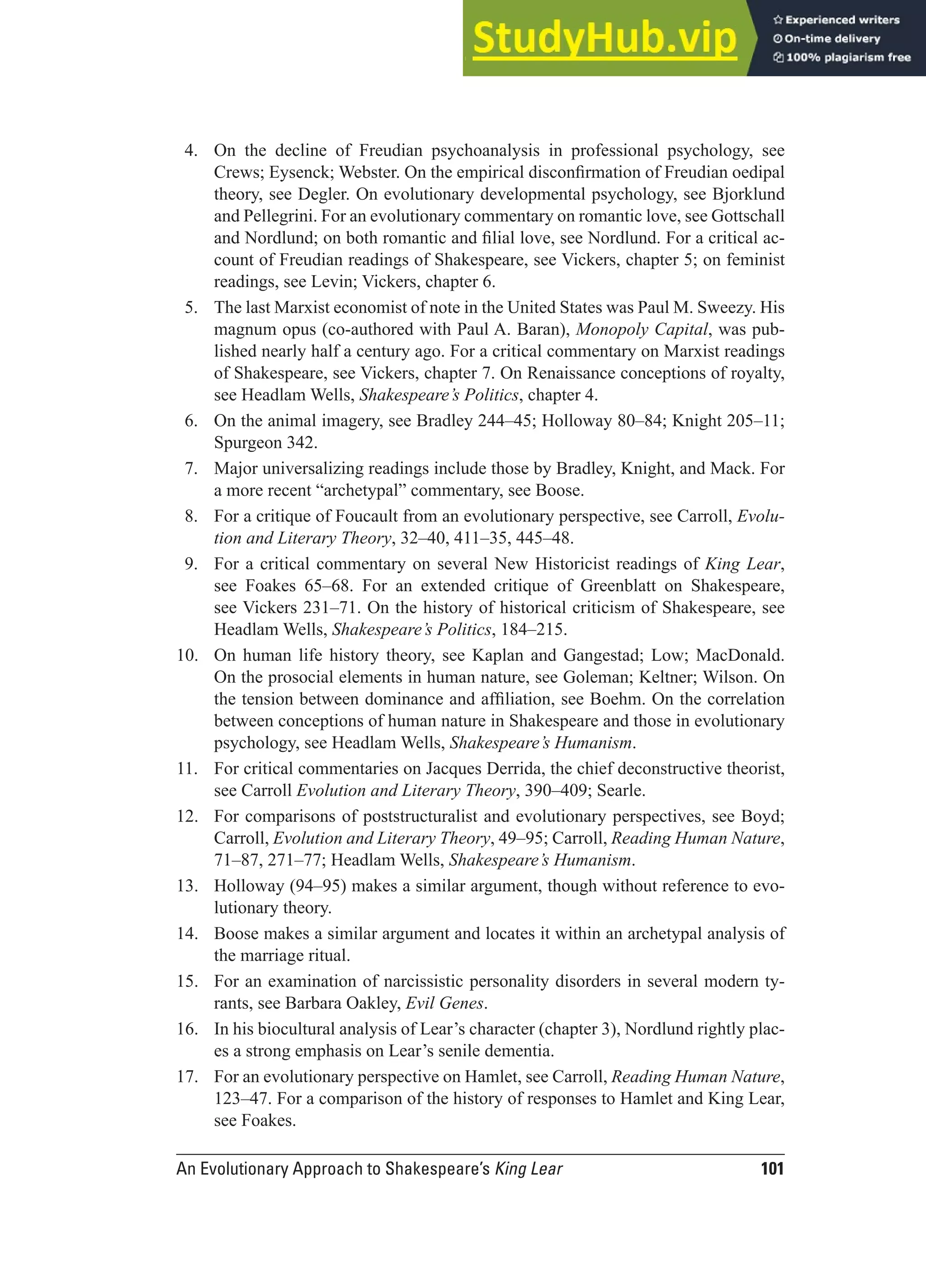 An Evolutionary Approach To Shakespeare S King Lear | PDF | Religion ...