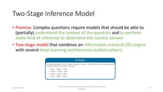 An Evolution of Deep Learning Models for AI2 Reasoning Challenge | PPT