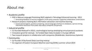An Evolution of Deep Learning Models for AI2 Reasoning Challenge | PPT