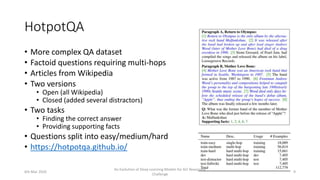 An Evolution of Deep Learning Models for AI2 Reasoning Challenge | PPT