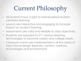 An evolution of my education philosophy | PPTX