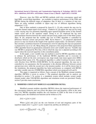 A new adaptive step size mcma blind equalizer algorithm based on absoulate erroe | PDF