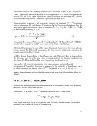 A NEW ALGORITHM TO CONSTRUCT S-BOXES WITH HIGH DIFFUSION | PDF
