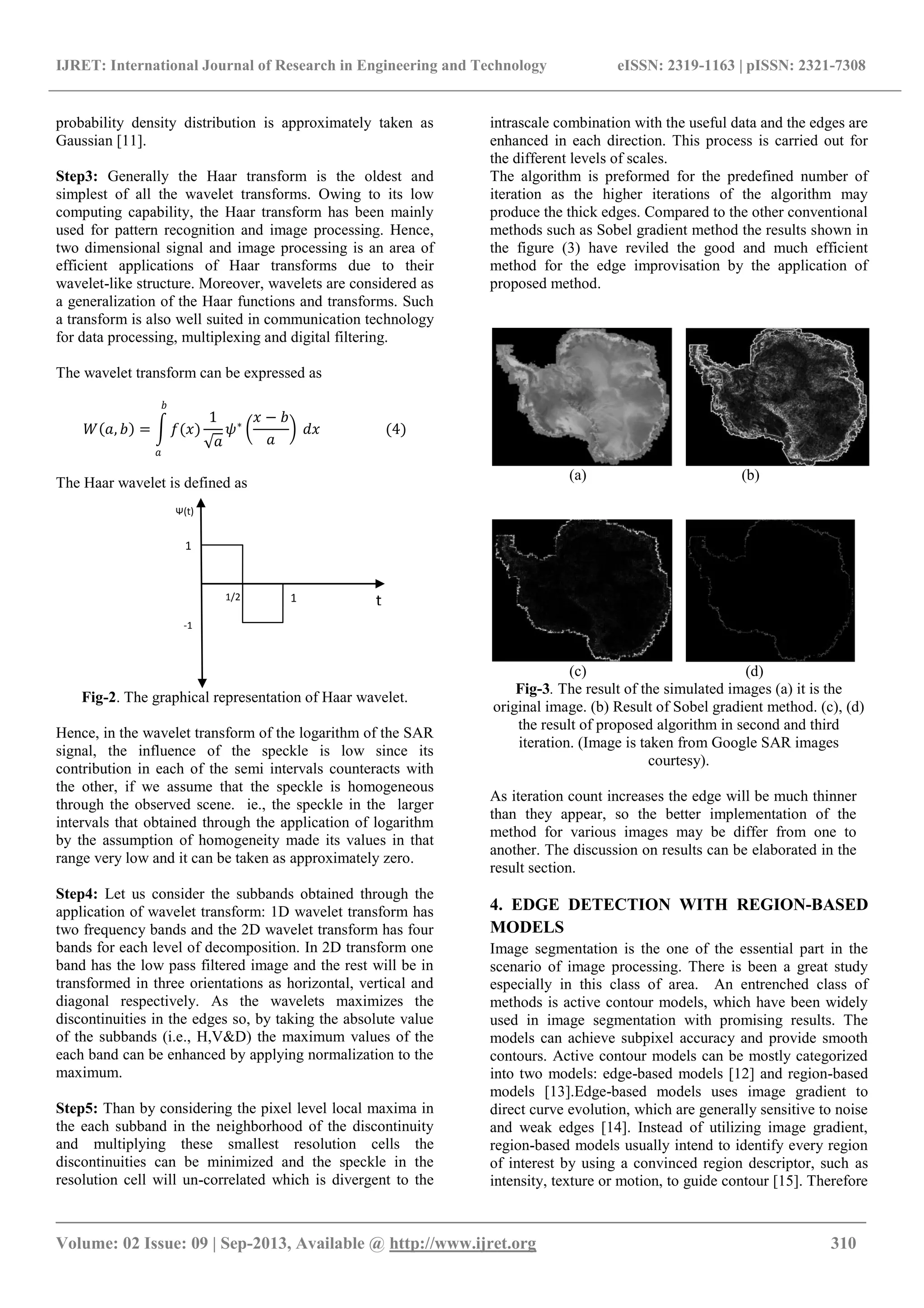 A New Approach Of Edge Detection In Sar Images Using Region Based Active Contours Pdf Photo