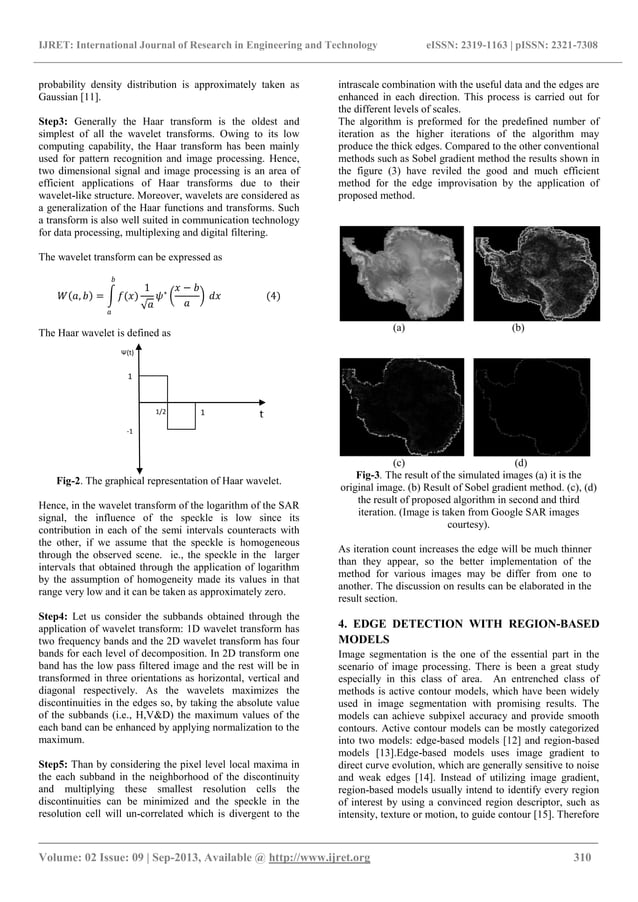 A New Approach Of Edge Detection In Sar Images Using Region Based