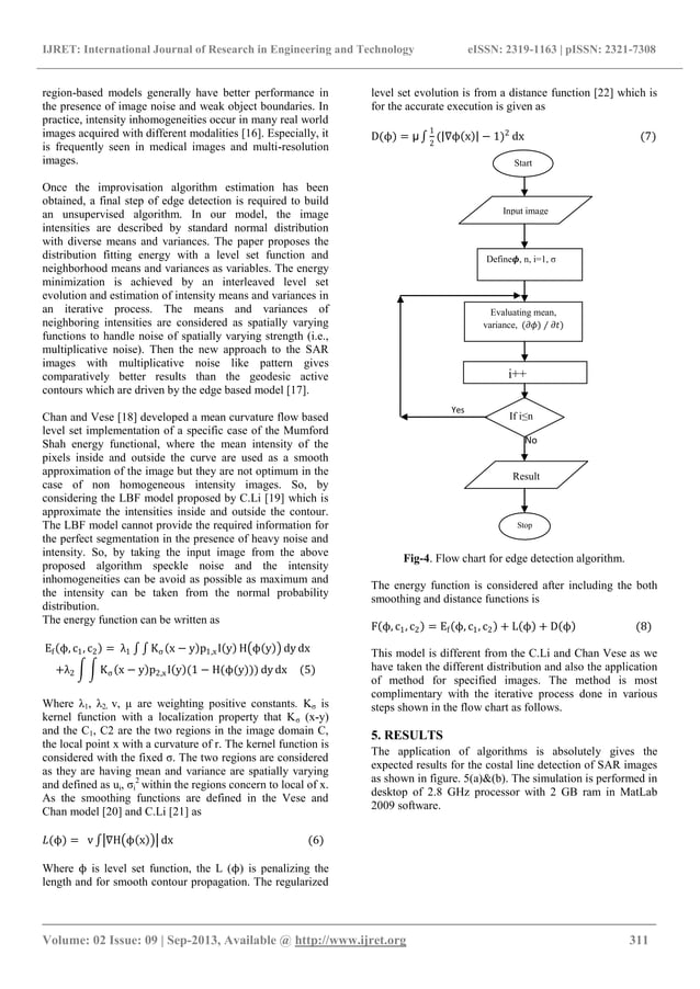 A New Approach Of Edge Detection In Sar Images Using Region Based