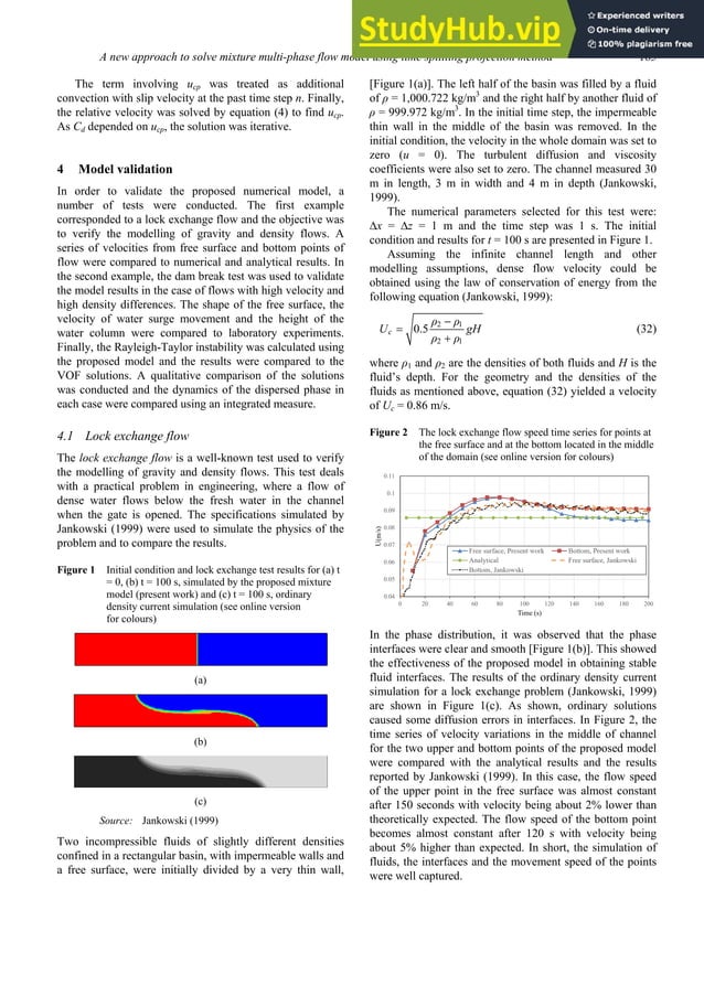 A New Approach To Solve Mixture Multi-Phase Flow Model Using Time Splitting Projection Method | PDF