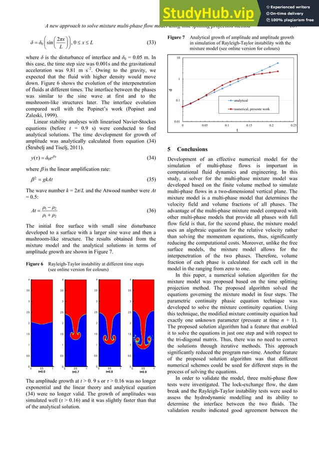 A New Approach To Solve Mixture Multi Phase Flow Model Using Time