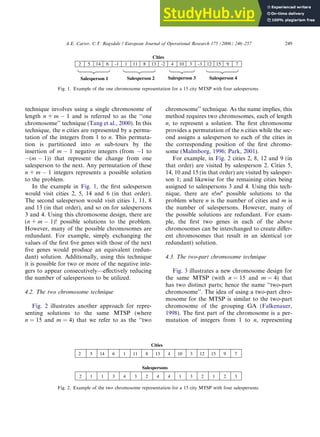 A New Approach To Solving The Multiple Traveling Salesperson Problem Using Genetic Algorithms | PDF