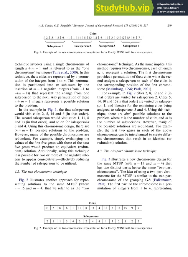 A New Approach To Solving The Multiple Traveling Salesperson Problem Using Genetic Algorithms | PDF