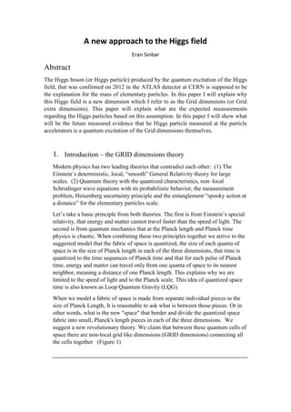 A new approach to the higgs field | PDF