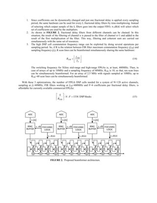 A new architecture for fast ultrasound imaging | PDF