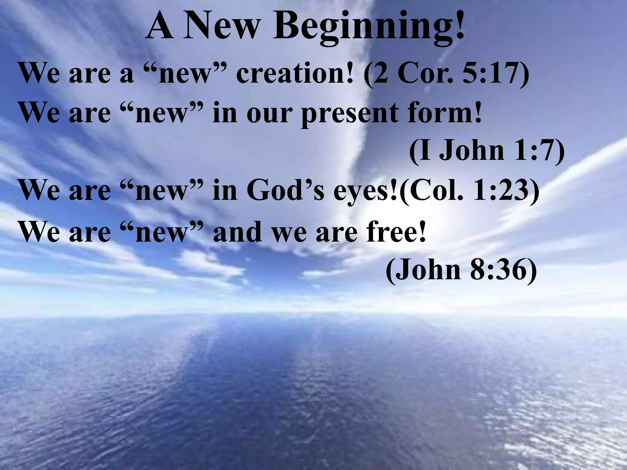 A new beginning part 2 | PPTX