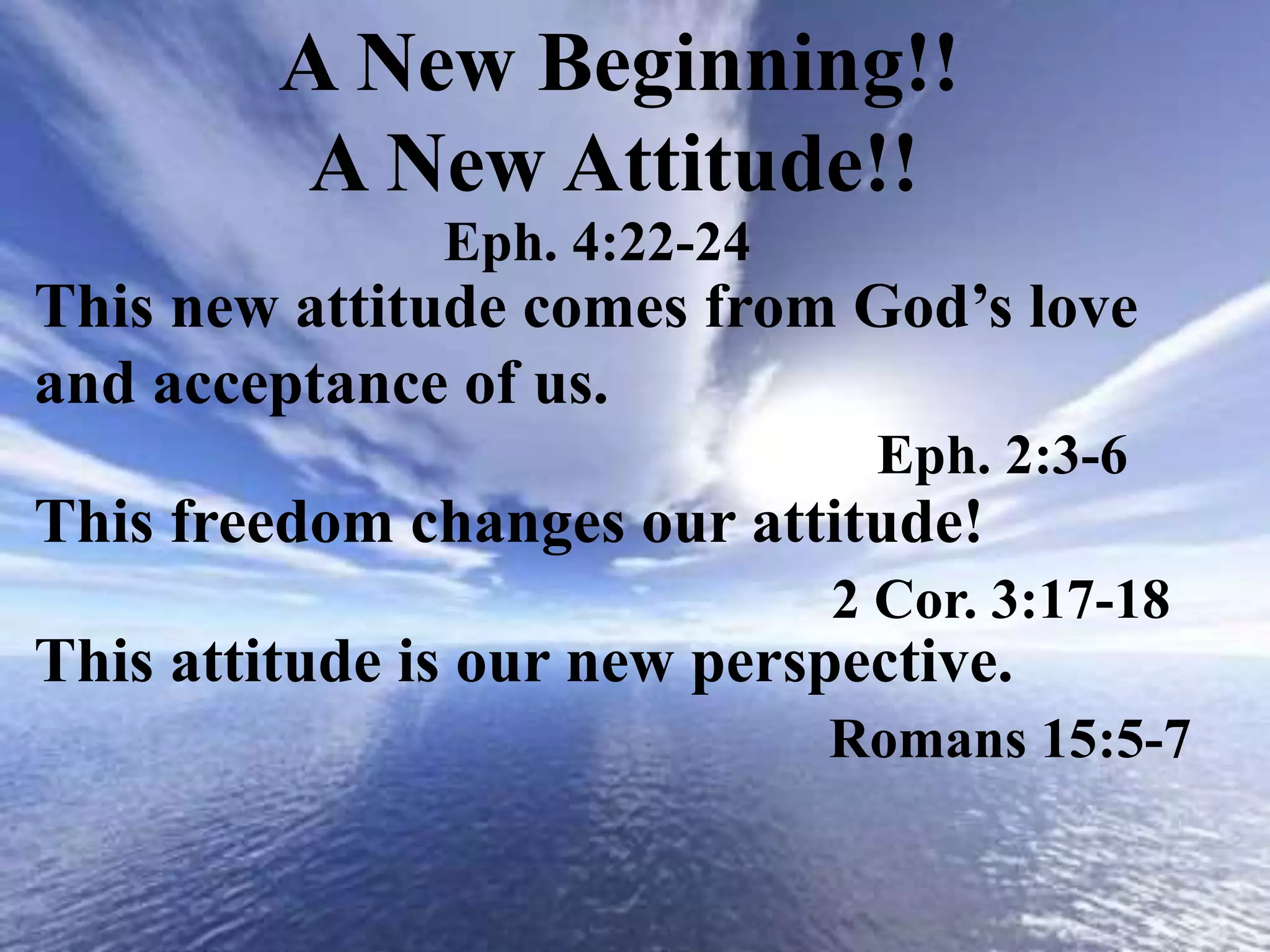 A new beginning part 2 | PPTX