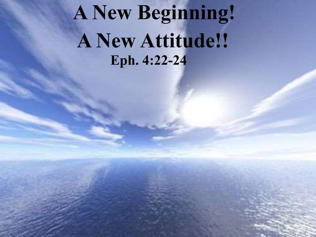 A new beginning part 2 | PPTX