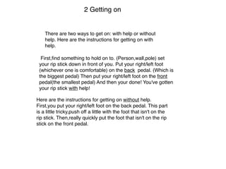 Rip Sticking by Grace | PPT