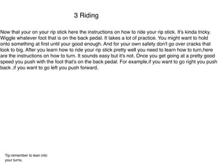 Rip Sticking by Grace | PPT