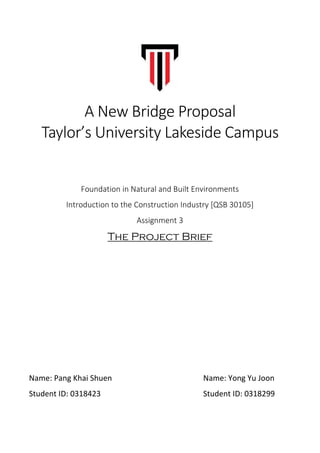 ICI Final Project - A New Bridge Proposal | PDF