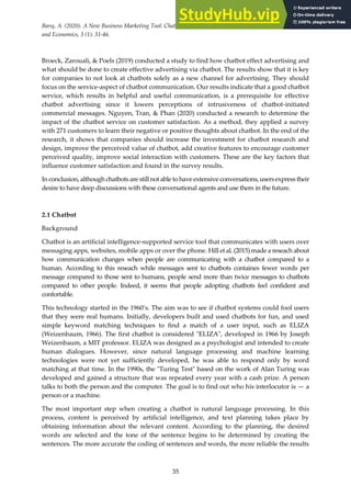 A NEW BUSINESS MARKETING TOOL CHATBOT | PDF