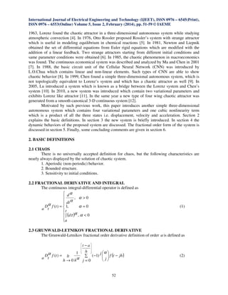 A new chaotic attractor generated from a 3 d autonomous system with one ...