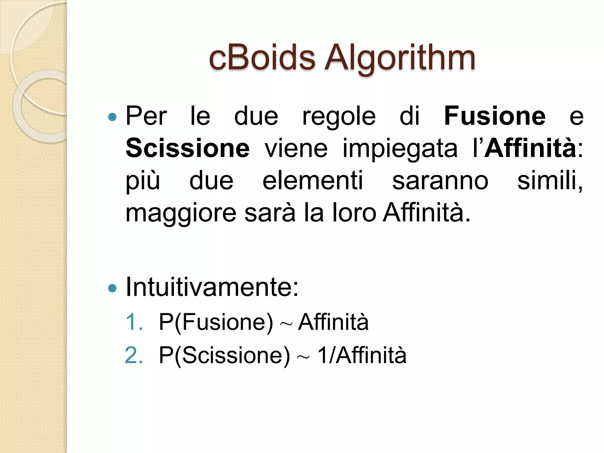 A new clustering boids algorithm | PPTX