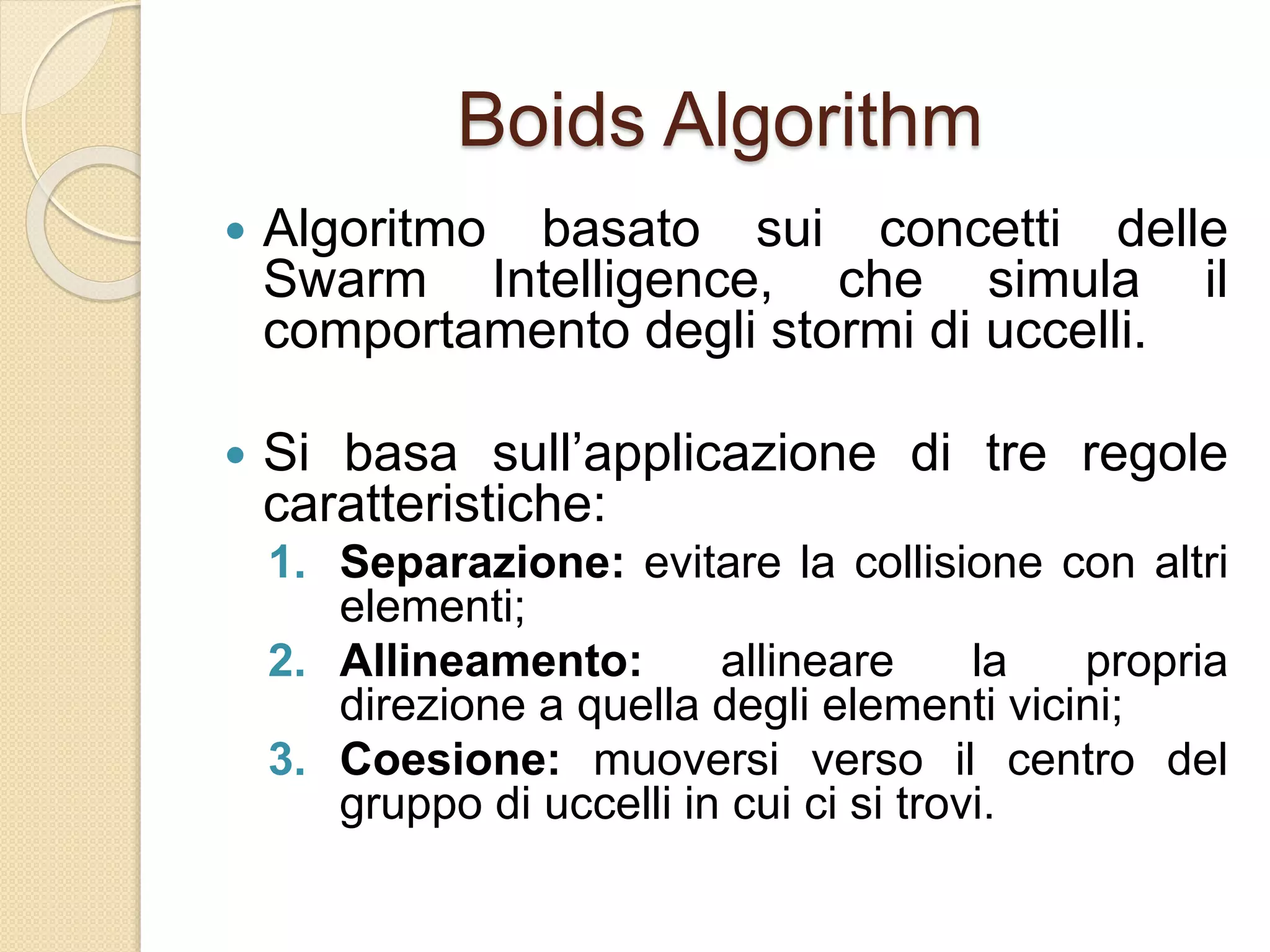 A new clustering boids algorithm