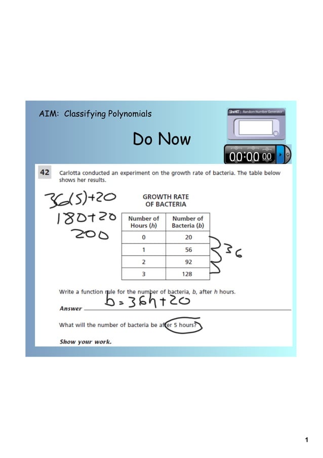 A new day 1 classifying polynomials | PDF
