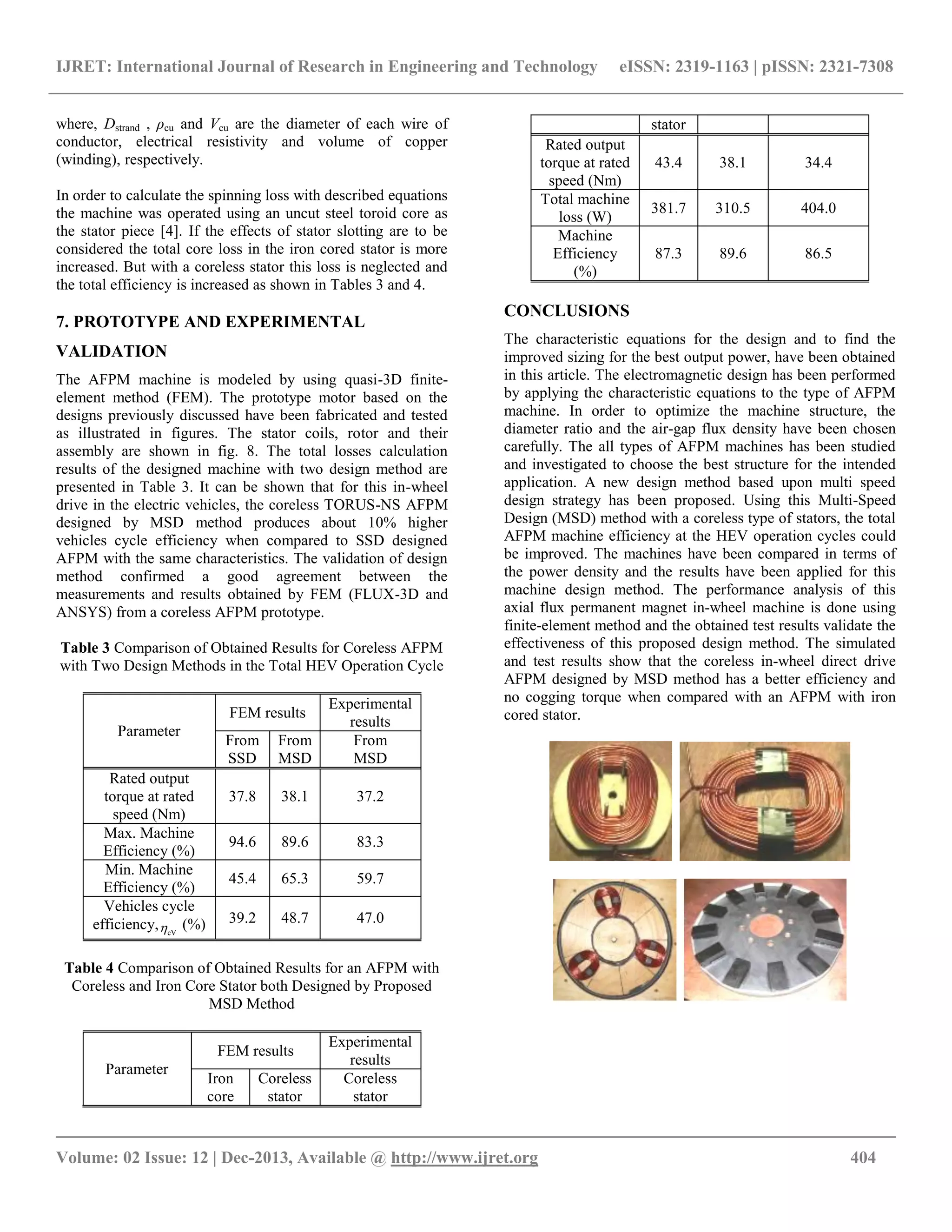 A new design method for low speed torus type afpm machine for hev ...