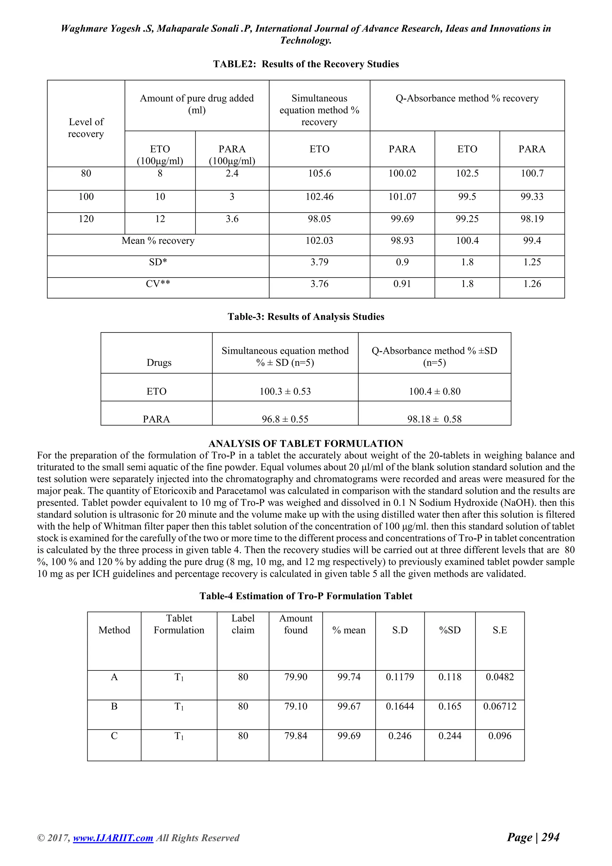 A new development and validation of uv visible spectrophotometric method for simultaneous ...