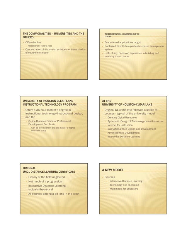 A new distance education certificate program .ppt