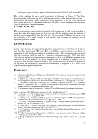 A new dna based approach of generating key dependent shift rows ...