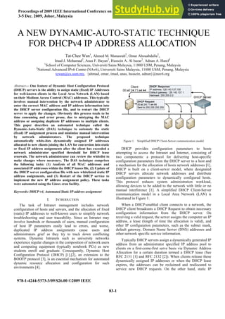 A New Dynamic-Auto-Static Technique For DHCPv4 IP Address Allocation | PDF | Computer Networking ...