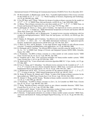 A new efficient fpga design of residue to-binary converter | PDF