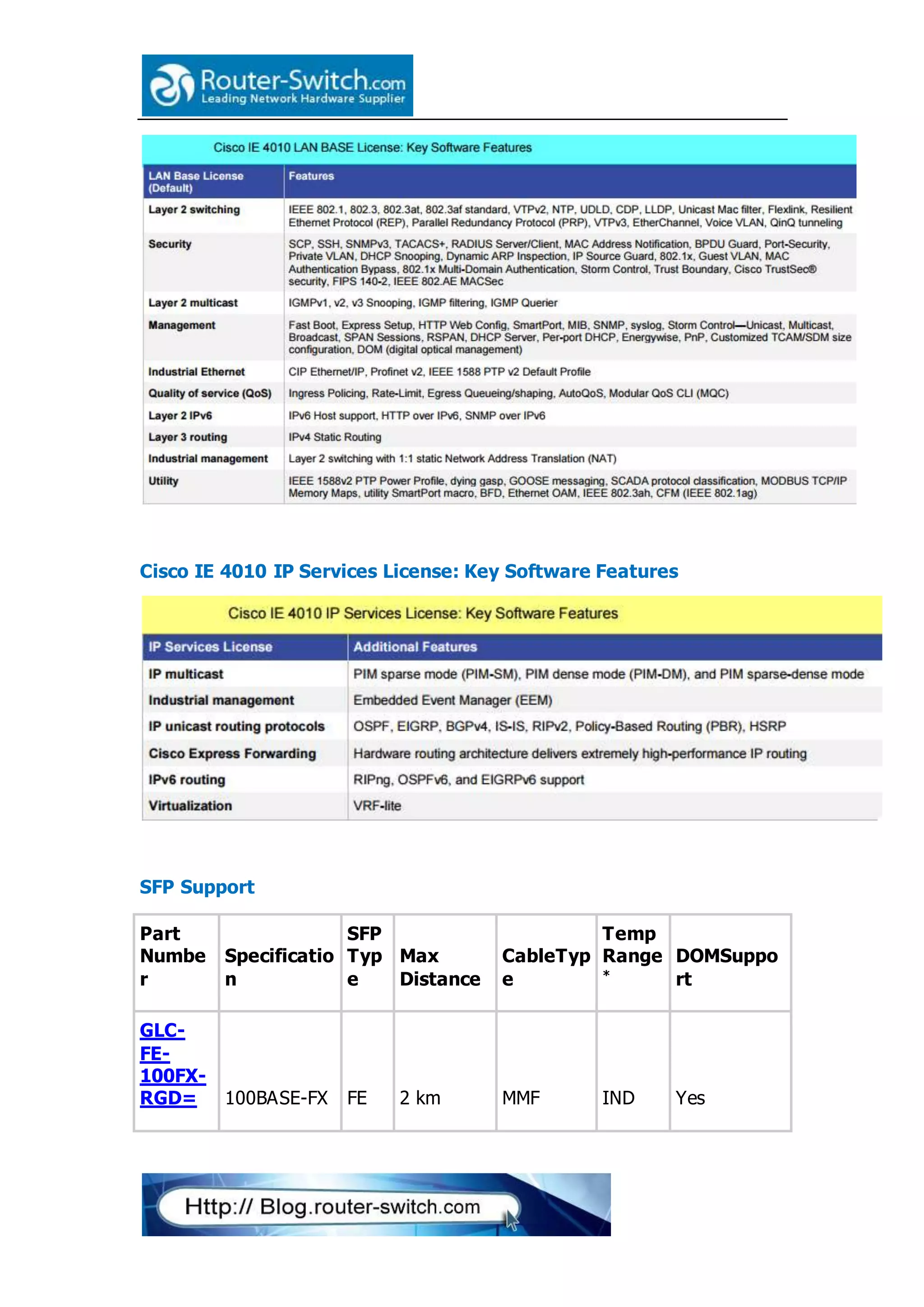 A new featured product cisco ie4010 series switches | DOCX