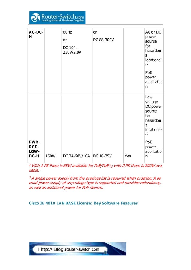 A new featured product cisco ie4010 series switches | PDF