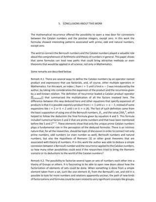 Product analysis formulas: The catalan numbers and its relation with ...