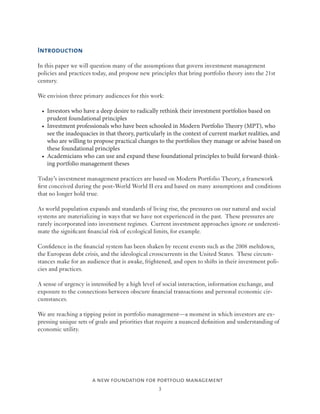 A New Foundation For Portfolio Management | PDF