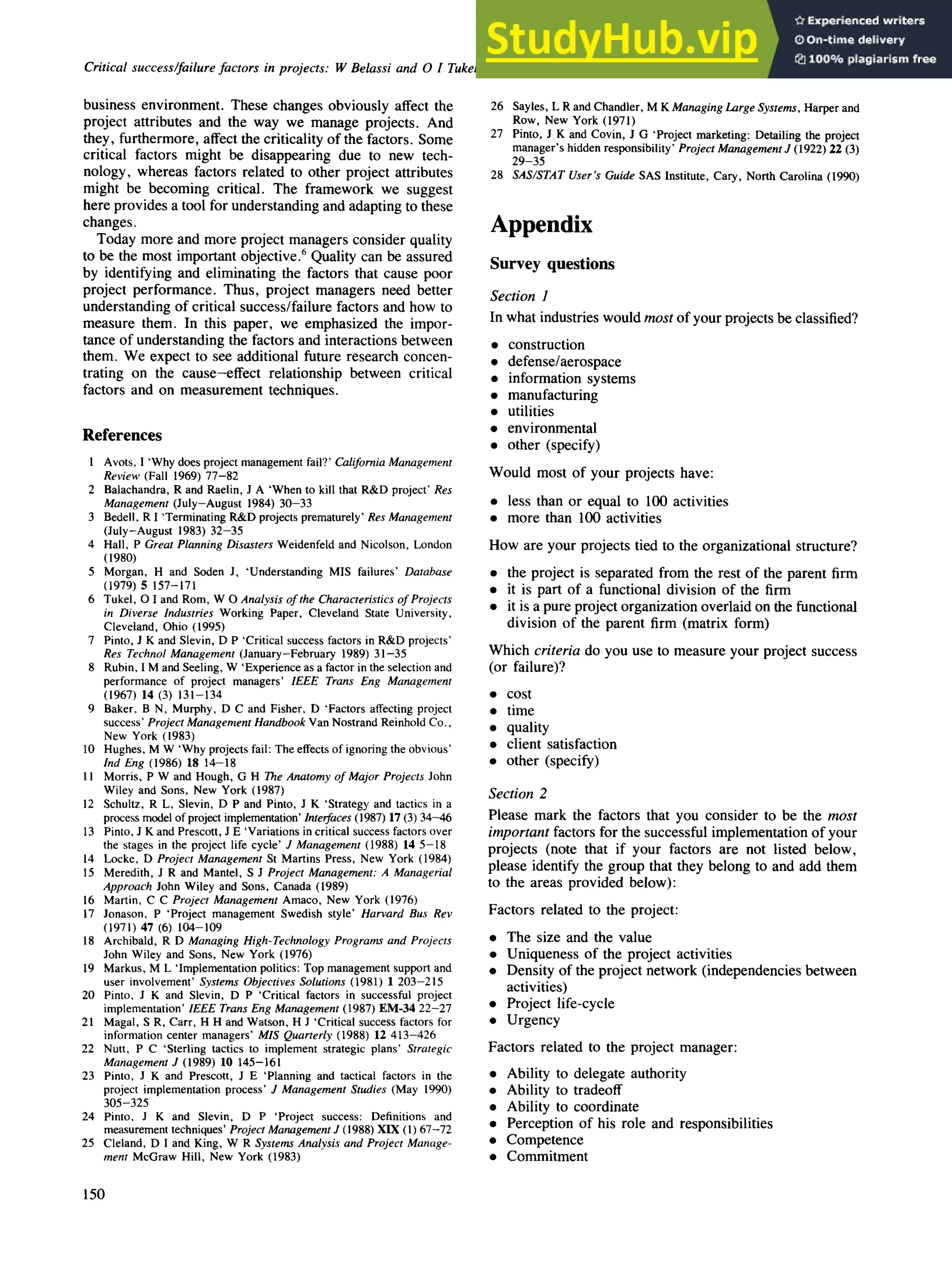 A New Framework For Determining Critical Success Failure Factors In ...
