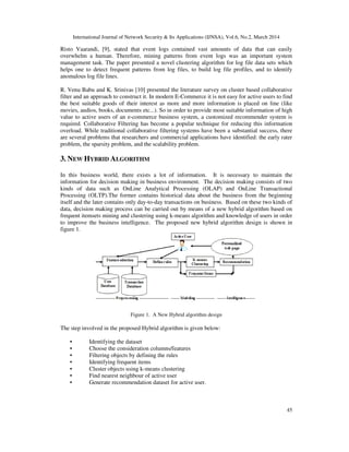 A new hybrid algorithm for business intelligence recommender system | PDF
