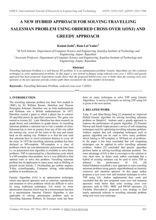 A new hybrid approach for solving travelling salesman problem using ordered cross over 1(ox1 ...