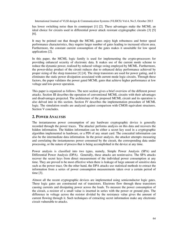 A new improved mcml logic for dpa resistant circuits | PDF