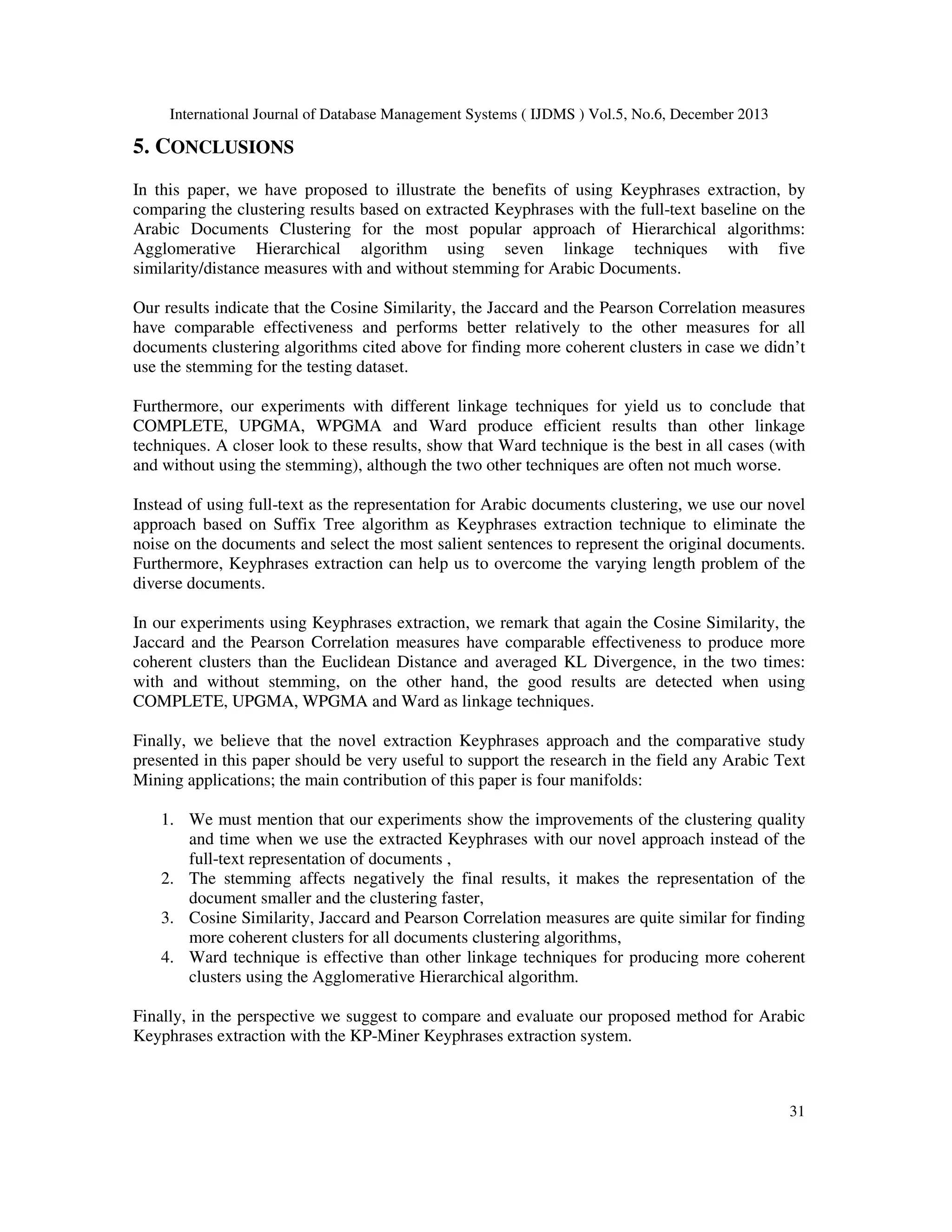 A new keyphrases extraction method based on suffix tree data structure for arabic documents ...