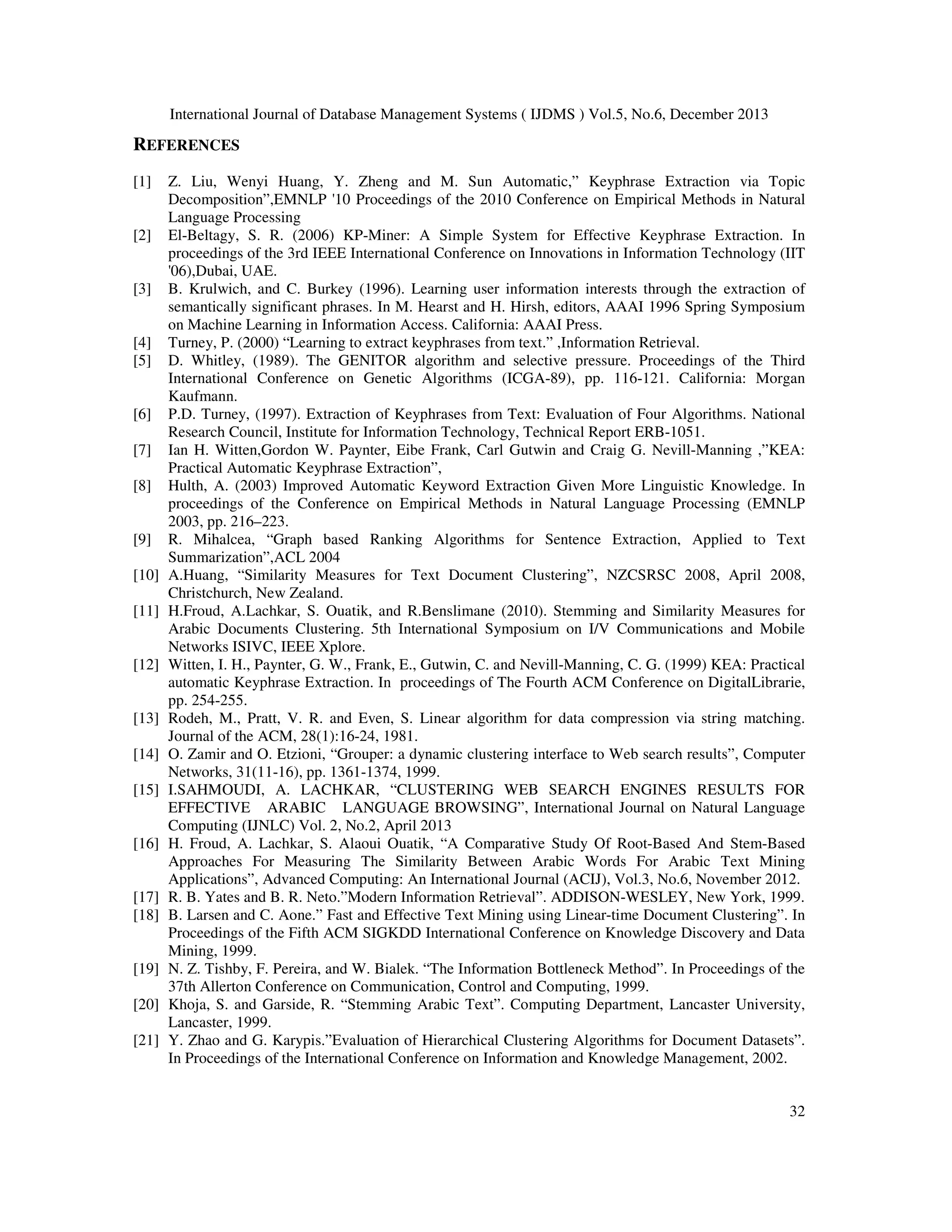 A New Keyphrases Extraction Method Based On Suffix Tree Data Structure