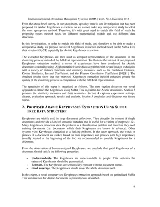 A new keyphrases extraction method based on suffix tree data structure for arabic documents ...