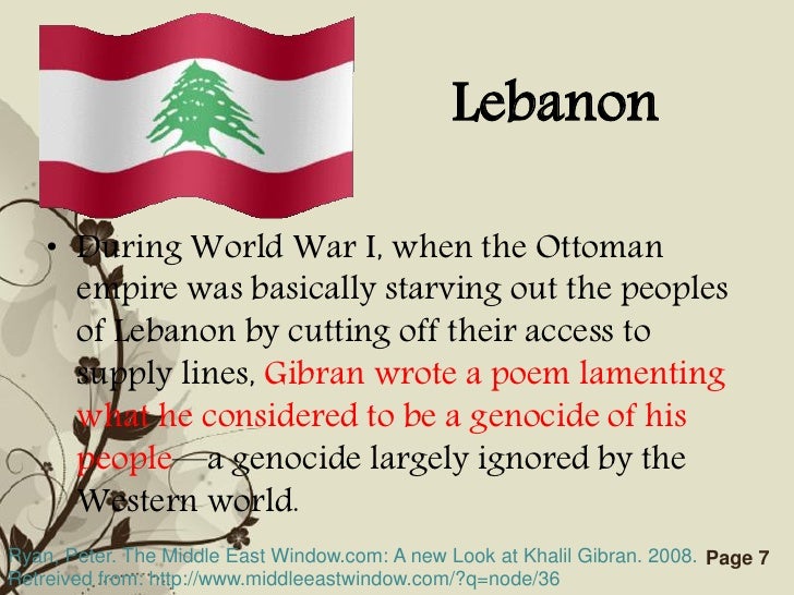 Gibran Lebanon Quotes