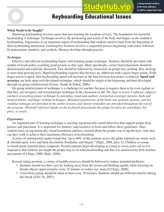 A New Look Research-Based Keyboarding Instruction | PDF