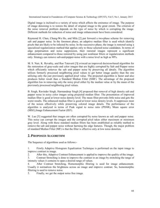 A new methodology for sp noise removal in digital image processing ...